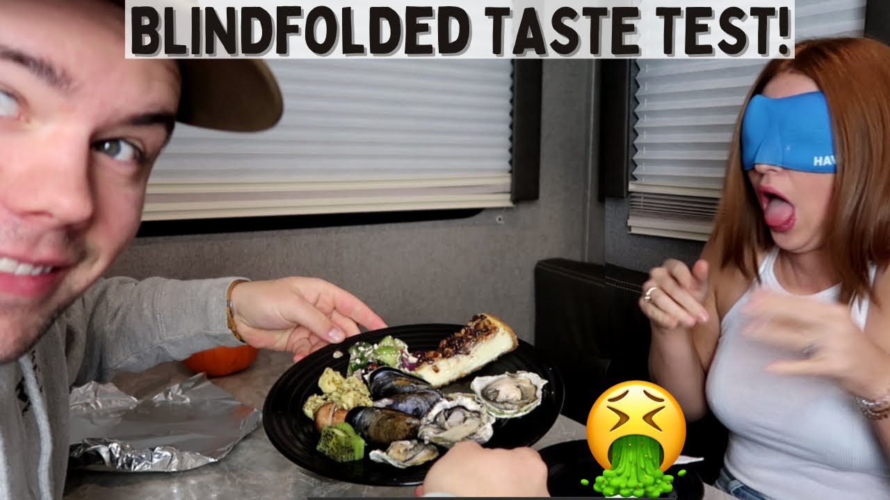 BLINDFOLDED TASTE TEST! (i almost puked!)