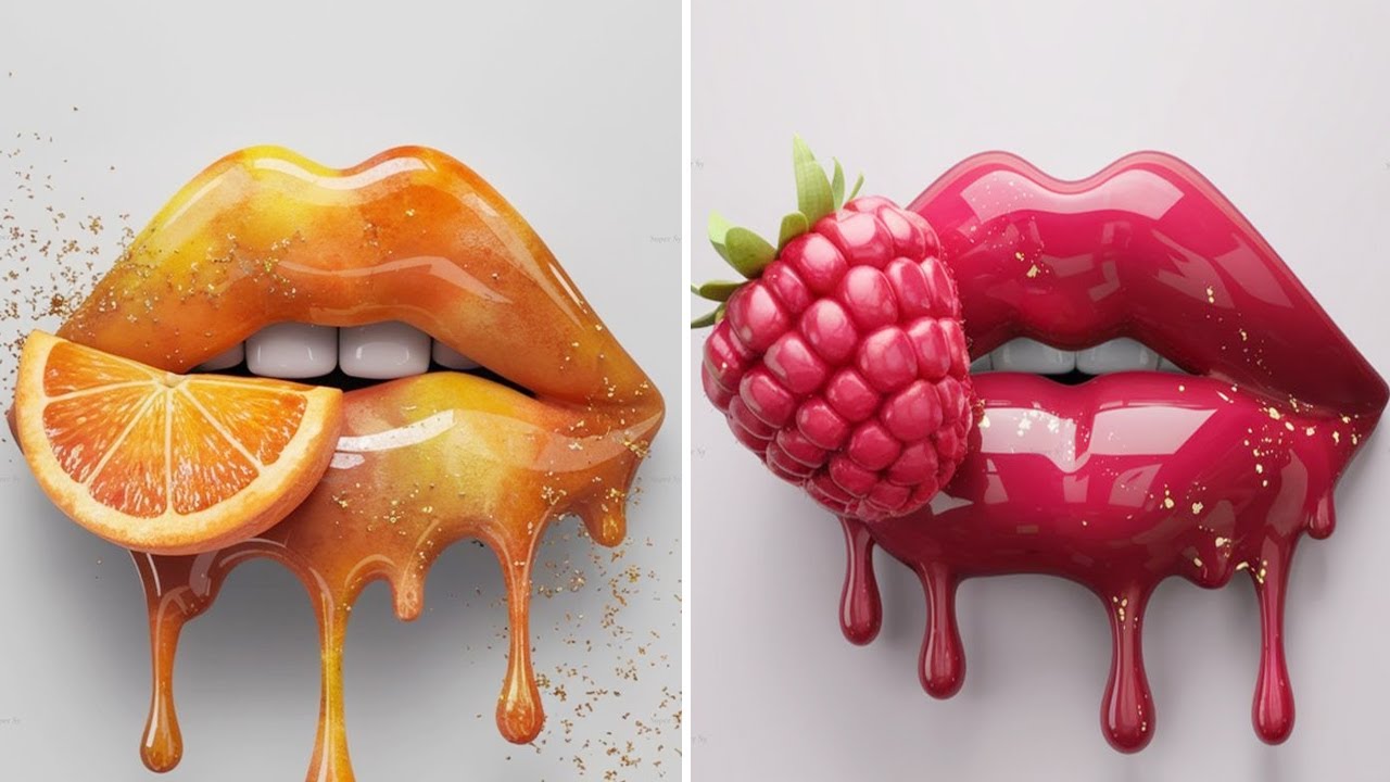 Glossy Fruit-Inspired Lip Art 💄✨ | Makeup Artist Trends You Can’t Miss 2025