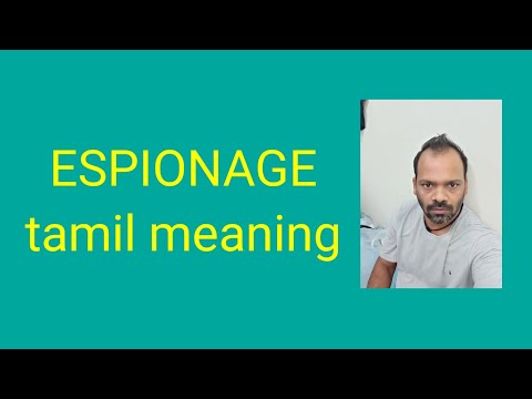 ESPIONAGE tamil meaning/sasikumar
