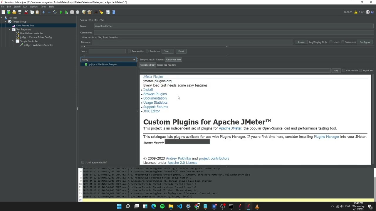 Getting Started Selenium on JMeter