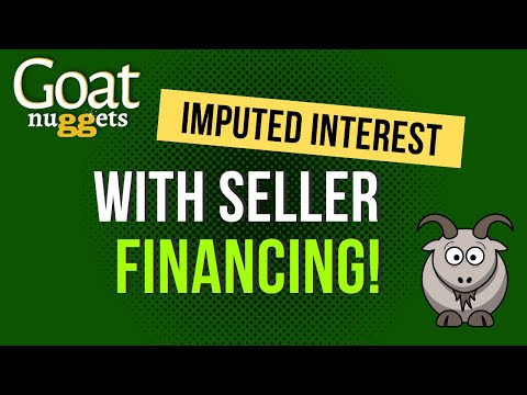 Beware Imputed Interest with Seller Financing
