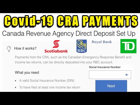 How to Set Up Bank Automatic CRA deposit for CERB