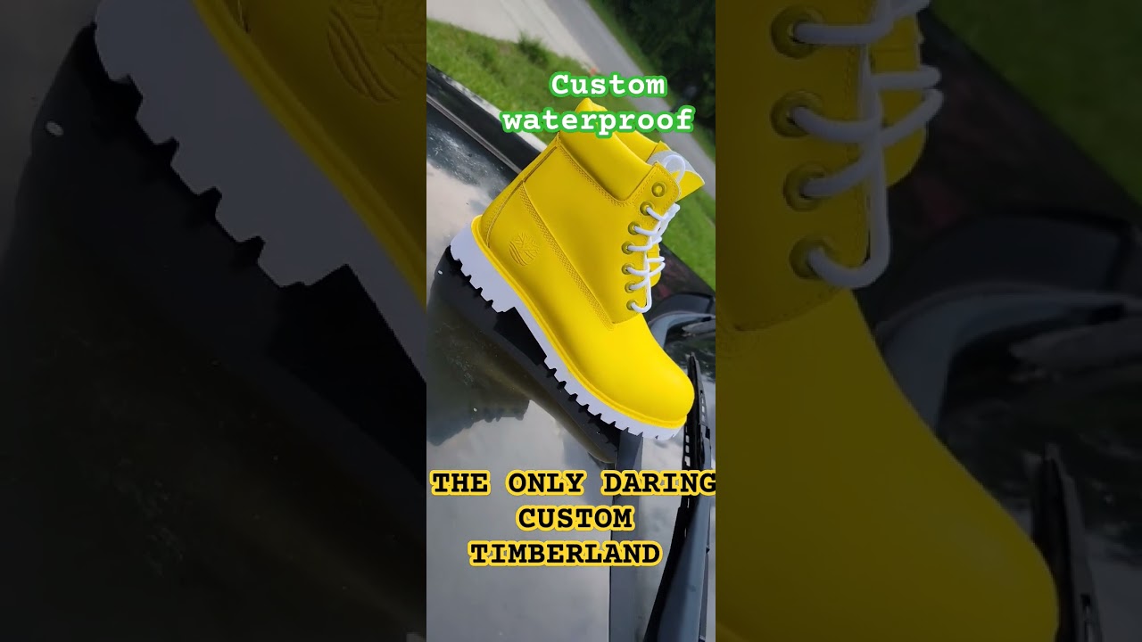 Timberland Boots yellow Custom #trending #viral #explore #y https://www.mercari.com/u/765794250?sv=0