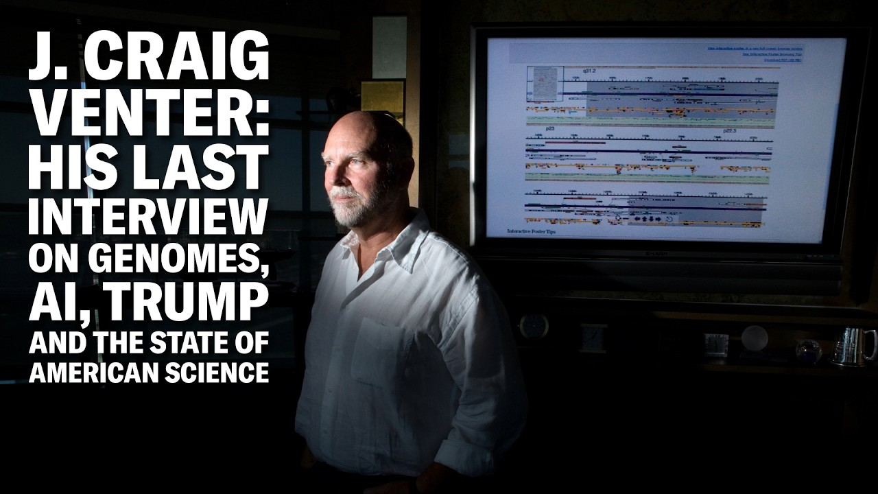 He changed genomics forever. He told us about that, AI, Trump, and immortality, just before he died