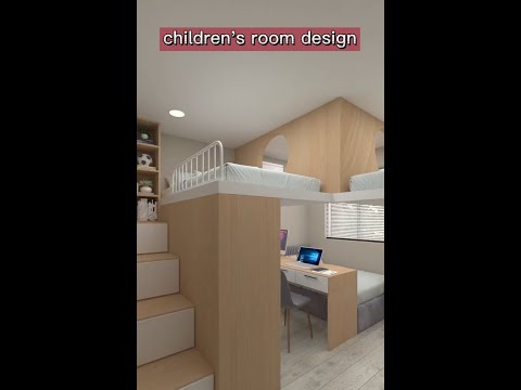 Three Children's Bedroom Design | small room design#house #shorts