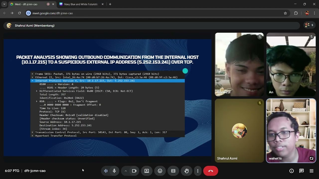 Case Study DFK50093 - COMPUTER NETWORK SECURITY