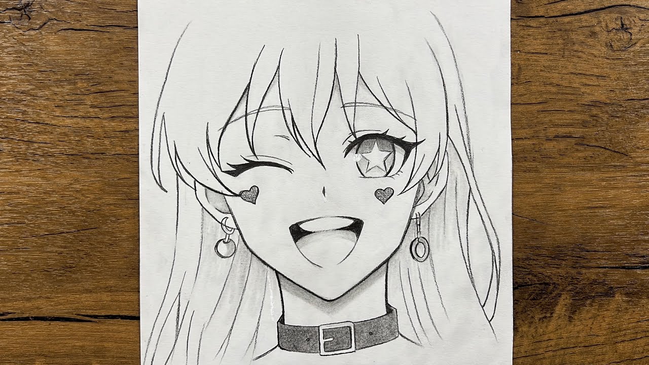 How to Draw a Cute Anime Girl Step by Step | Easy Pencil Drawing Tutorial