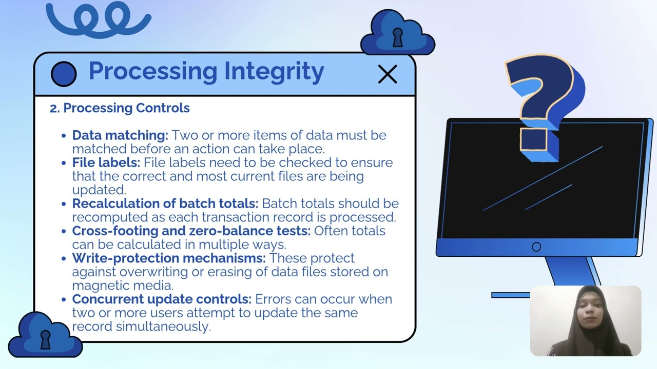 Chapter 13 - Processing Integrity and Availability Controls