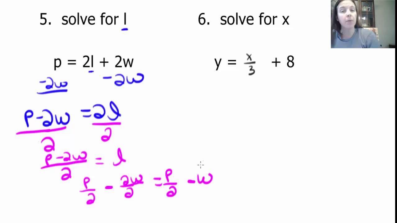 7-7 Transforming Formulas