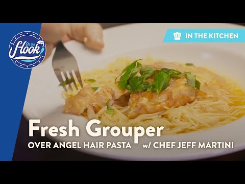 Fresh Grouper over Angel Hair Pasta at Midtown Bistro | On the Hook