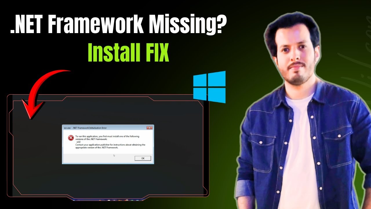 How To Fix “To Run This Application, You Must Install .NET Framework” Error | Step-By-Step