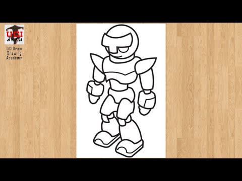 How to Draw a Robot | Easy Humanoids Sketch Step by Step | Super Cool Robot Drawing for Beginners