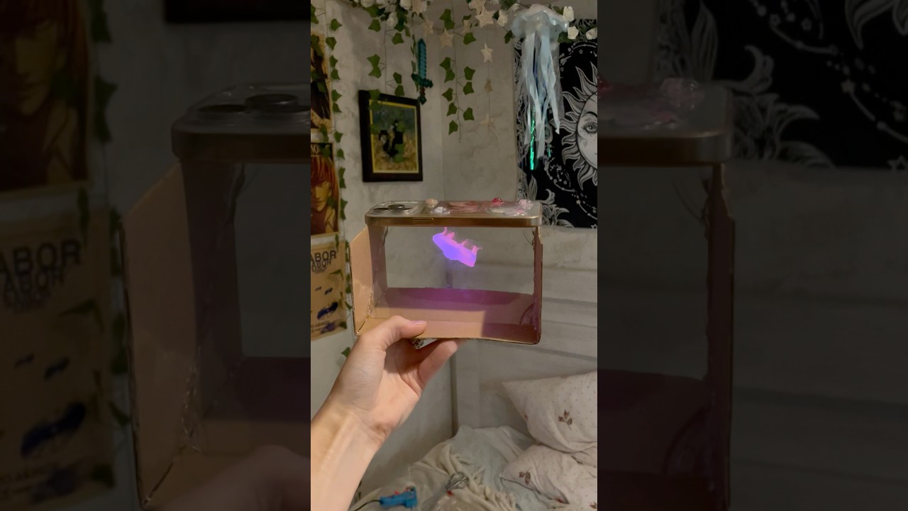 #diy hologram box🦋