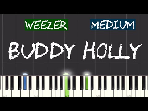 Weezer - Buddy Holly Piano Tutorial | Medium