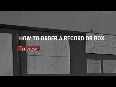 How to order a record or box to view