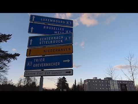 around the airport in Luxembourg