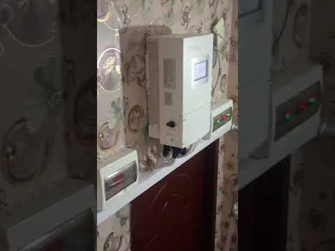 Solis 8kw hybriy inverter installation and 16 panel 590w