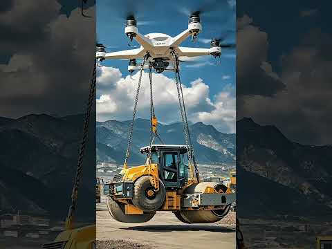 ai Railway Construction via Drones:The Technology of the Future #ai #shorts #military #wildlife