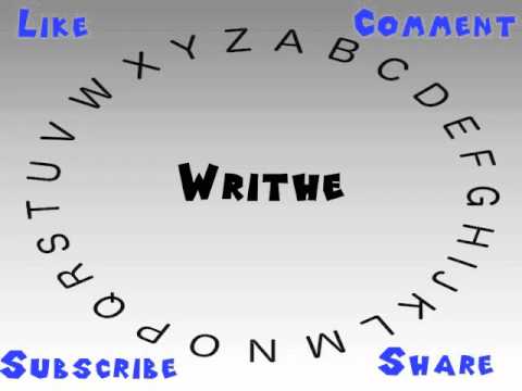 How to Say or Pronounce Writhe