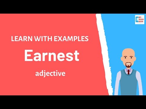 Earnest | Meaning with examples | Learn English | My Word Book