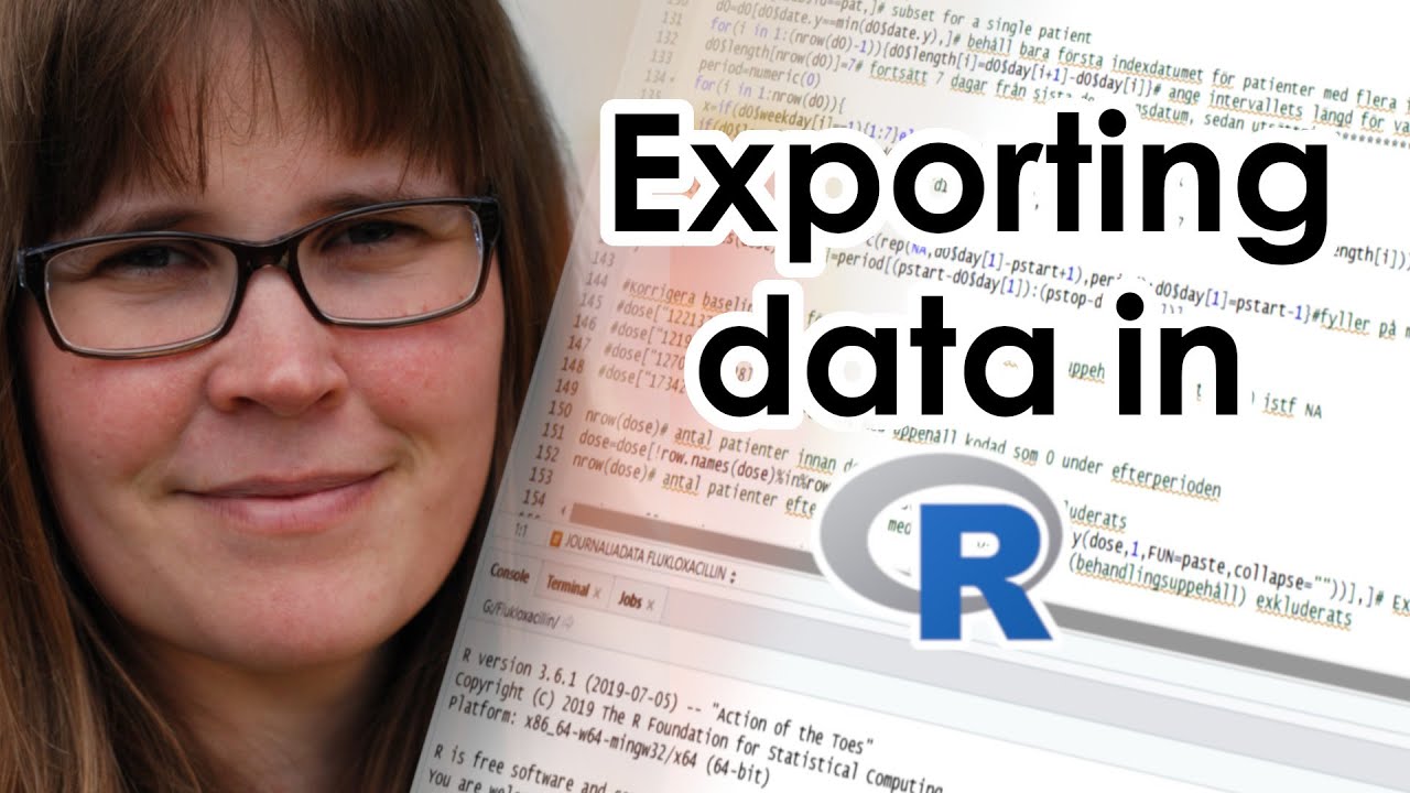 Exporting data in R