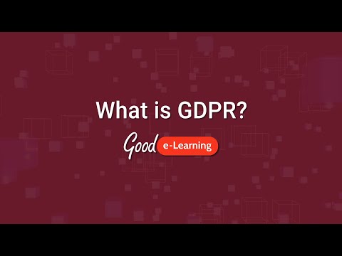 What is GDPR? | Good e-Learning