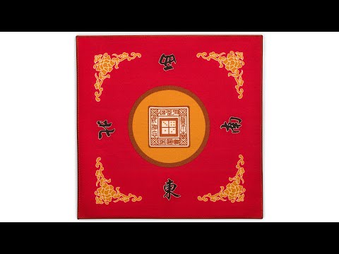 Table Cover for Mahjong, Poker, Card Games and Dominoes - Red, 31.5"