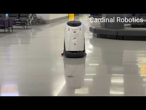 S50 robot cleaning airports