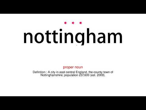 How to pronounce nottingham - Vocab Today