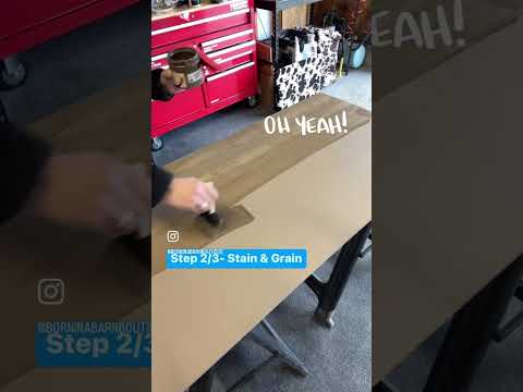 Make MDF a look like wood? YES