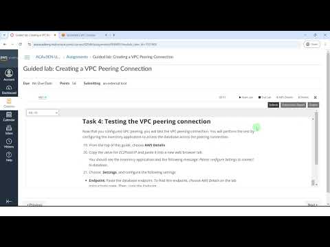 Guided lab: Creating a VPC Peering Connection|Module 8: Connecting Networks|AWS CLOUD ARCHITECTING