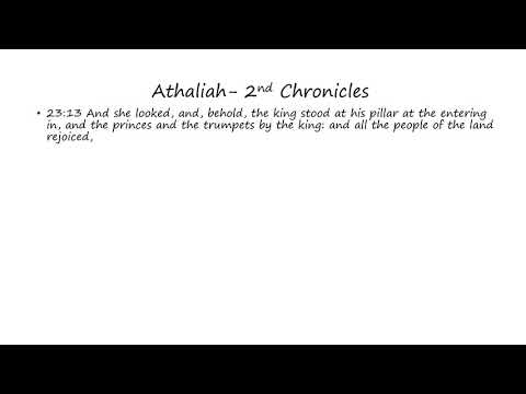 Athaliah: 2nd Chronicles