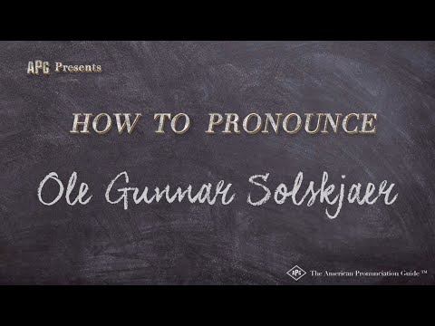 How to Pronounce Ole Gunnar Solskjaer (Real Life Examples!)