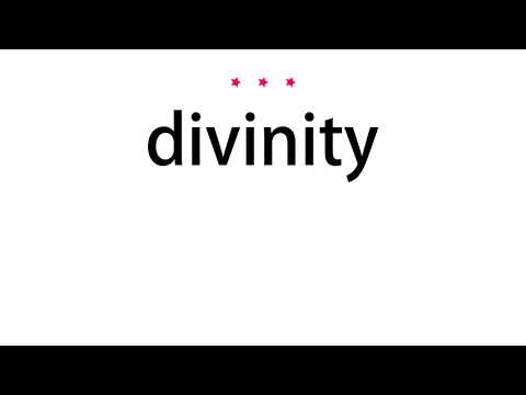How to pronounce divinity - Vocab Today