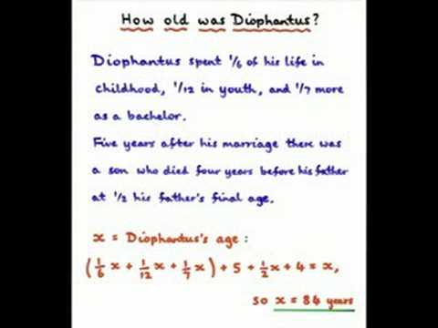 Problems Involving Ages