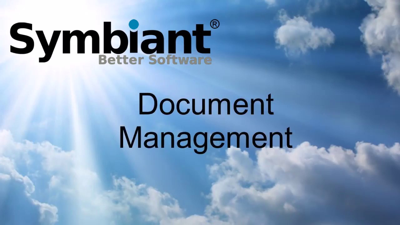 Symbiant document management training