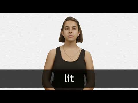 English Translation of “LIT” | Collins French-English Dictionary