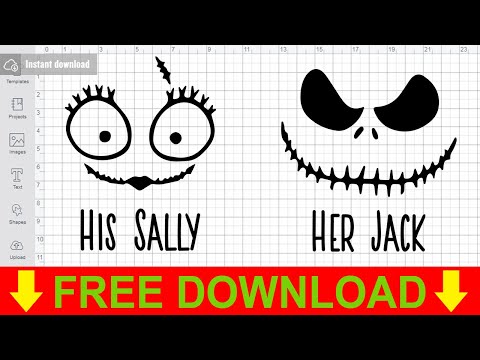 His Sally Her Jack Svg Free Cut File for Cricut
