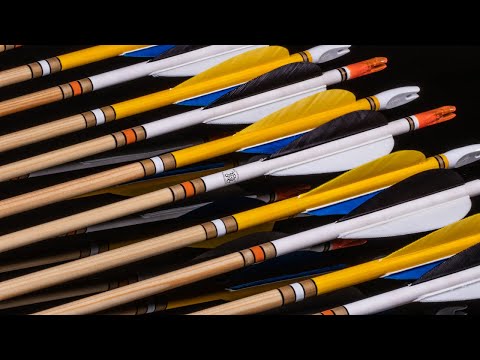 Arrows made in the Longbow Bowyers and Fletchers workshop this week