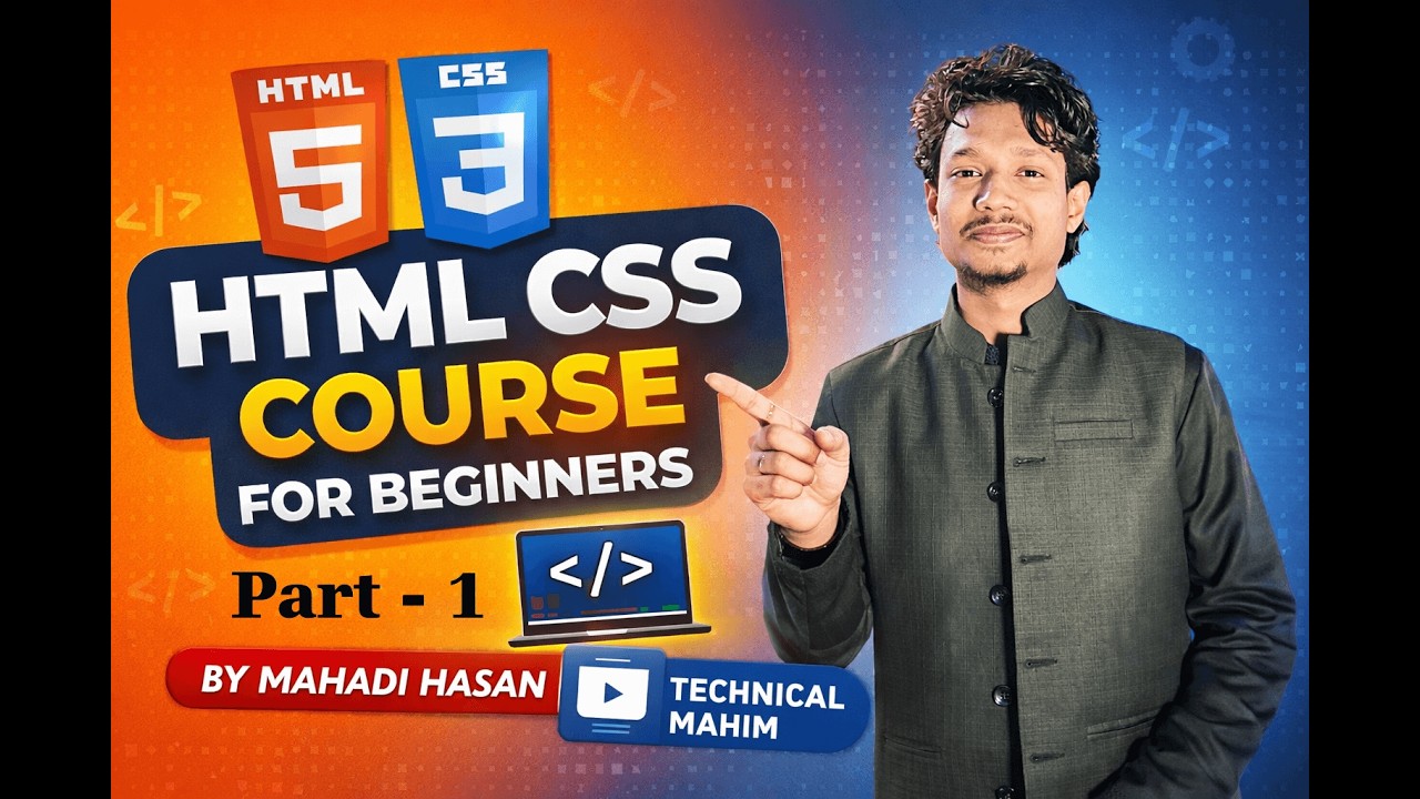 HTML Tutorial for Beginners Bangla | Part 1 | HTML Introduction | HTML CSS Course