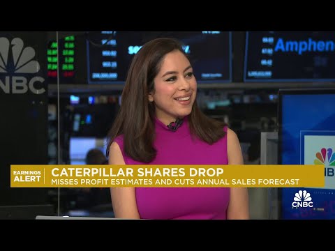 Caterpillar shares drop following sales forecast cut and profit miss