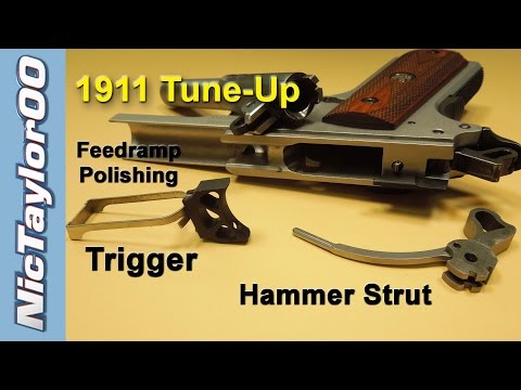 1911 Tune Up - Trigger / Hammer Strut & Feed Ramp Polishing