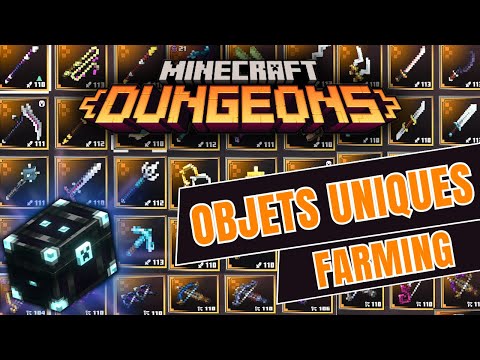 Items Uniques Farming dans Minecraft Dungeons!