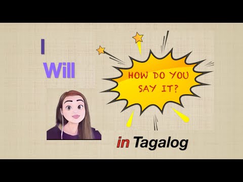 I Will in Tagalog (Filipino)