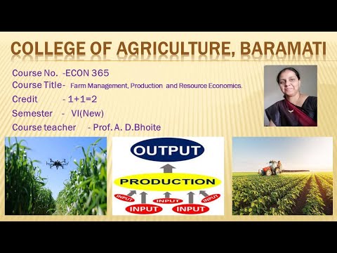 Lecture No.11 Principle of Factor substitution Part1,ECON 365