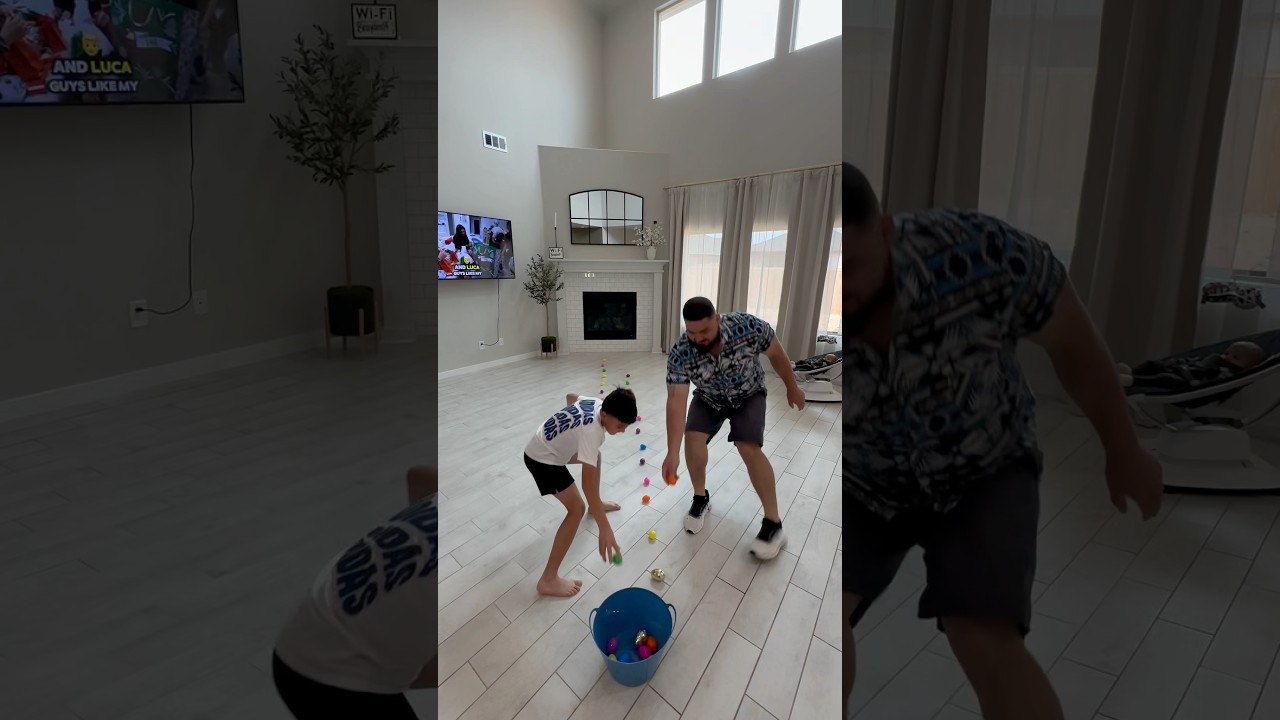 Dad Vs Son egg race challenge‼️#shorts #shortsfeed #challenge #family #familyfun #familygames #fyp