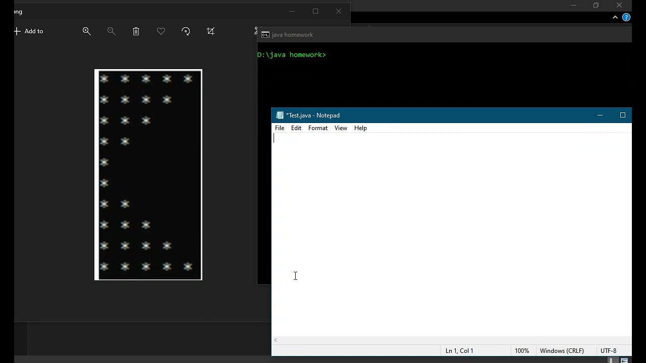 for loop pattern 3 | java homework