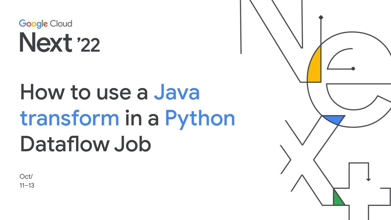 How to use a Java transform in a Python Dataflow Job