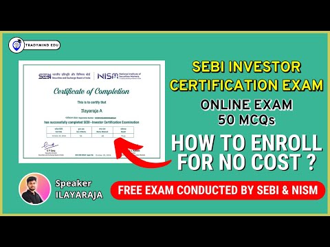 ✍🏻SEBI Investor Certificate Examination - How to Enroll for FREE ? [ தமிழ் ]