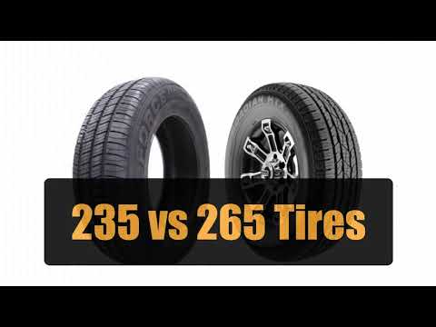 235 vs 265 Tires